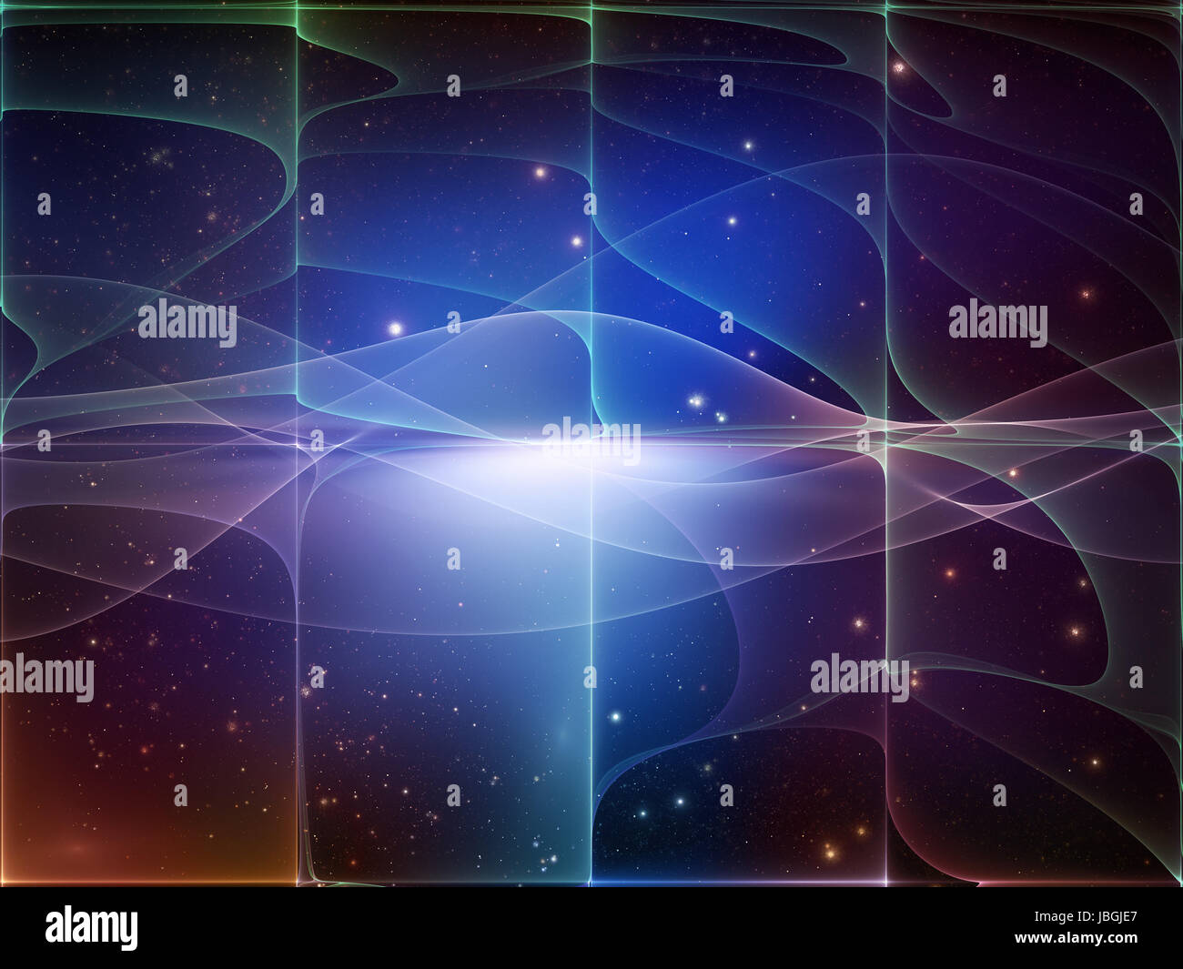 Geometry of Space series. Abstract design made of conceptual grids ...