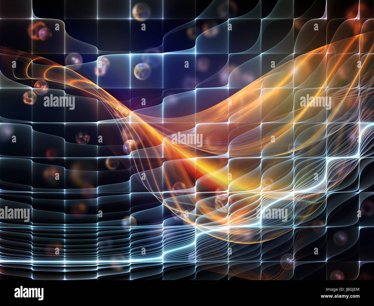Geometry of Space series. Arrangement of conceptual grids, curves and ...