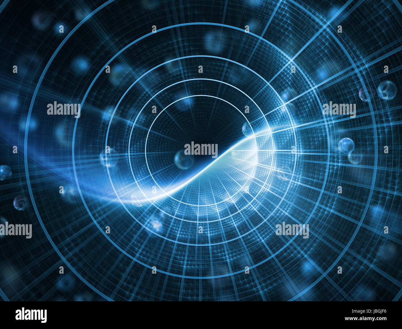 Geometry of Space series. Backdrop composed of conceptual grids, curves ...