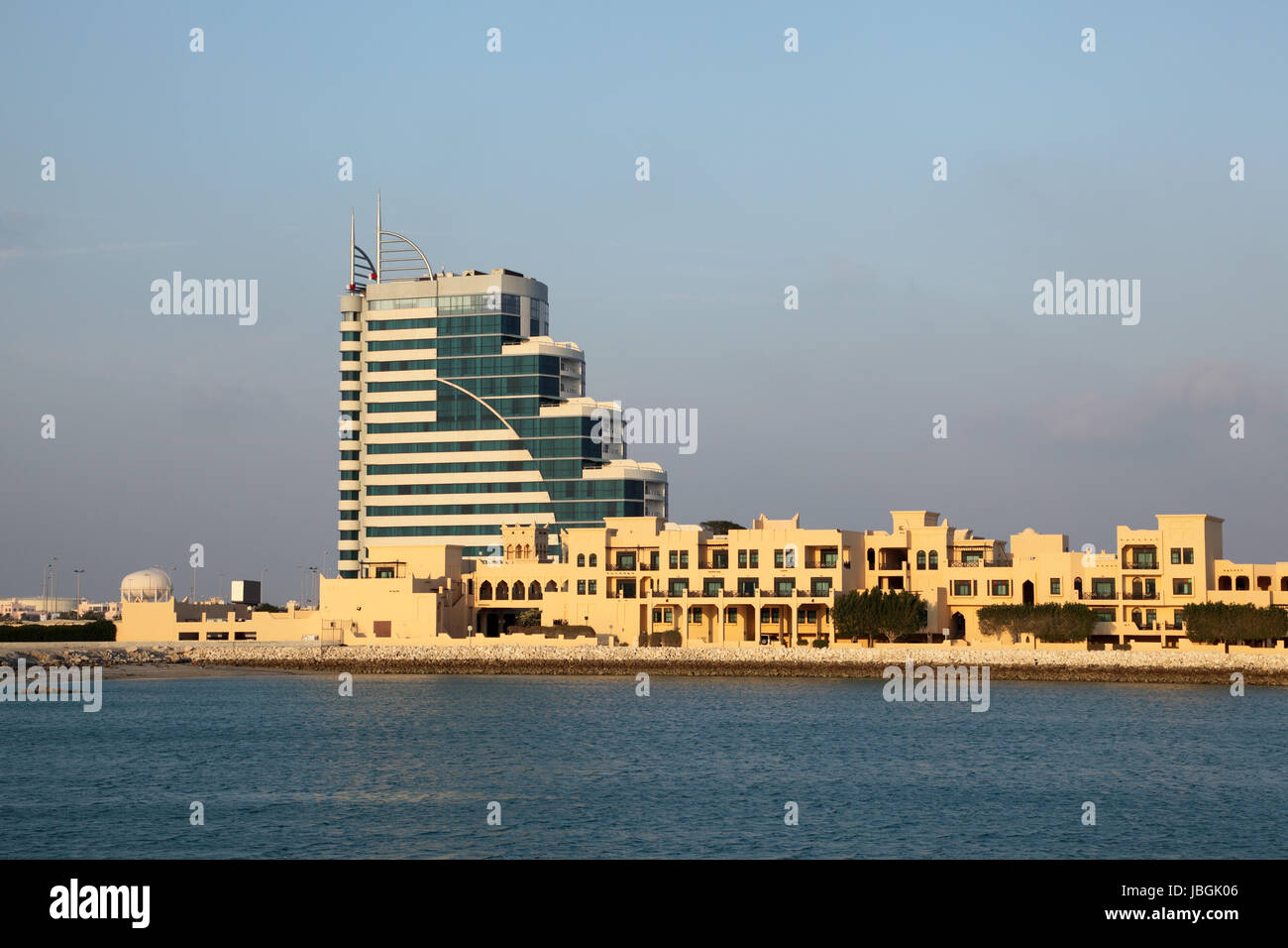 Architecture in Manama, Kingdom of Bahrain, Middle East Stock Photo - Alamy
