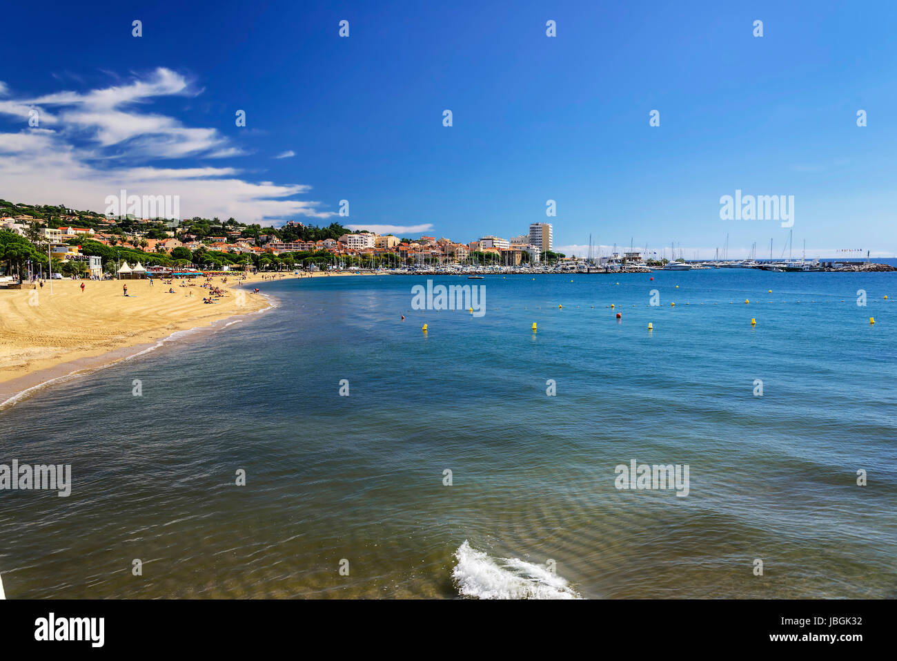 Town sainte maxime beach hi-res stock photography and images - Alamy