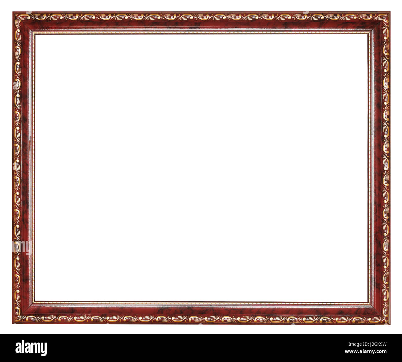 vintage brown decorated wooden picture frame with cut out canvas ...