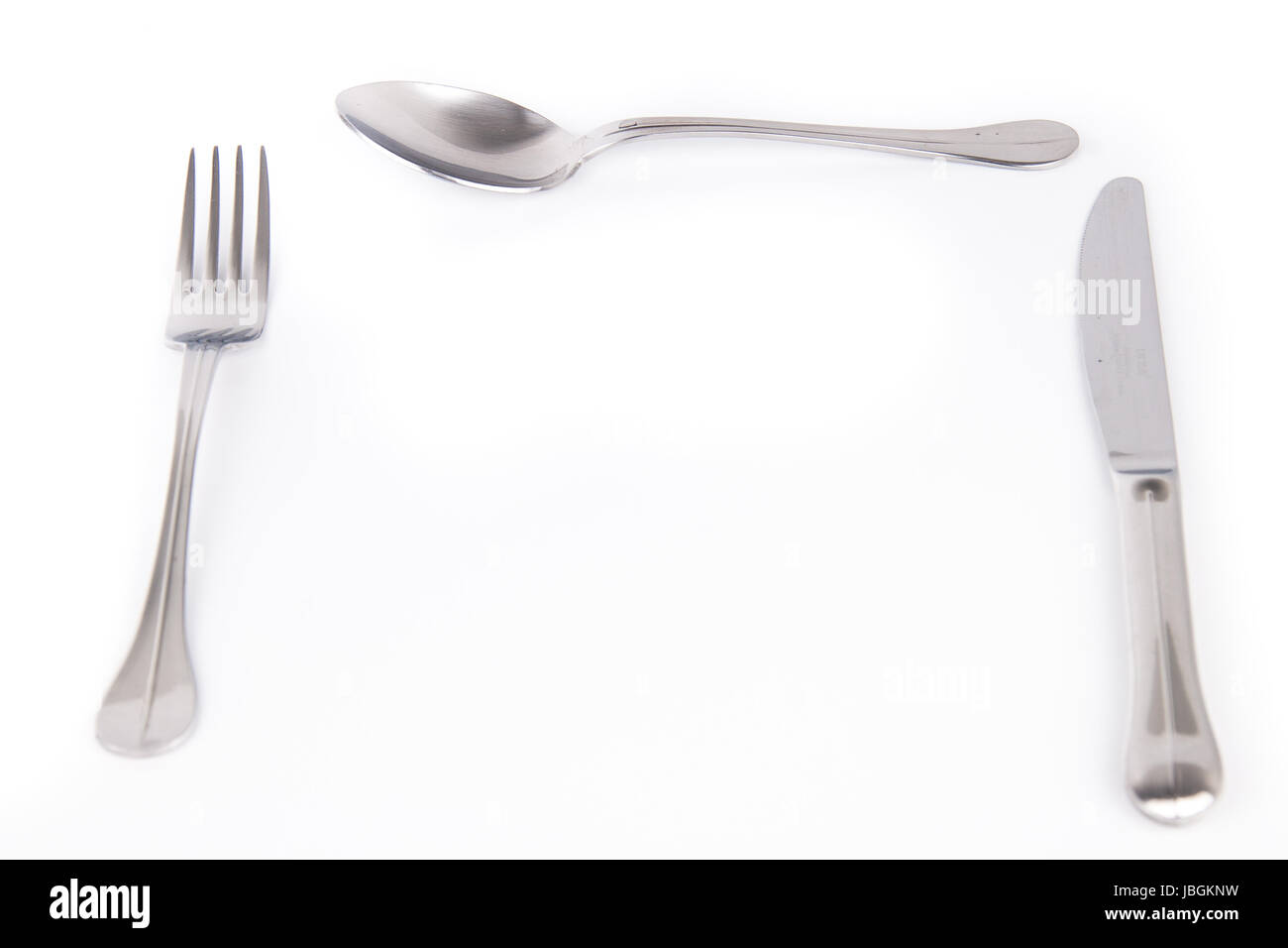 cutlery isolated on white background Stock Photo - Alamy