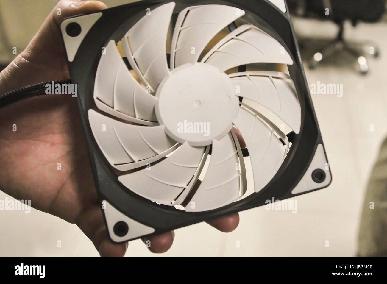 Computer fan in a modern electronic component factory Stock Photo - Alamy