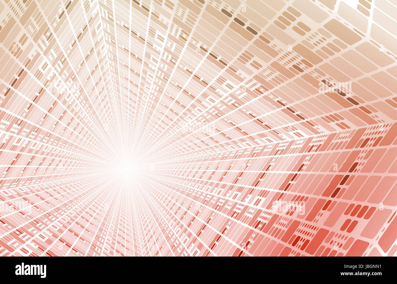 Technology Tunnel with Fast Digital Data Packets Stock Photo - Alamy