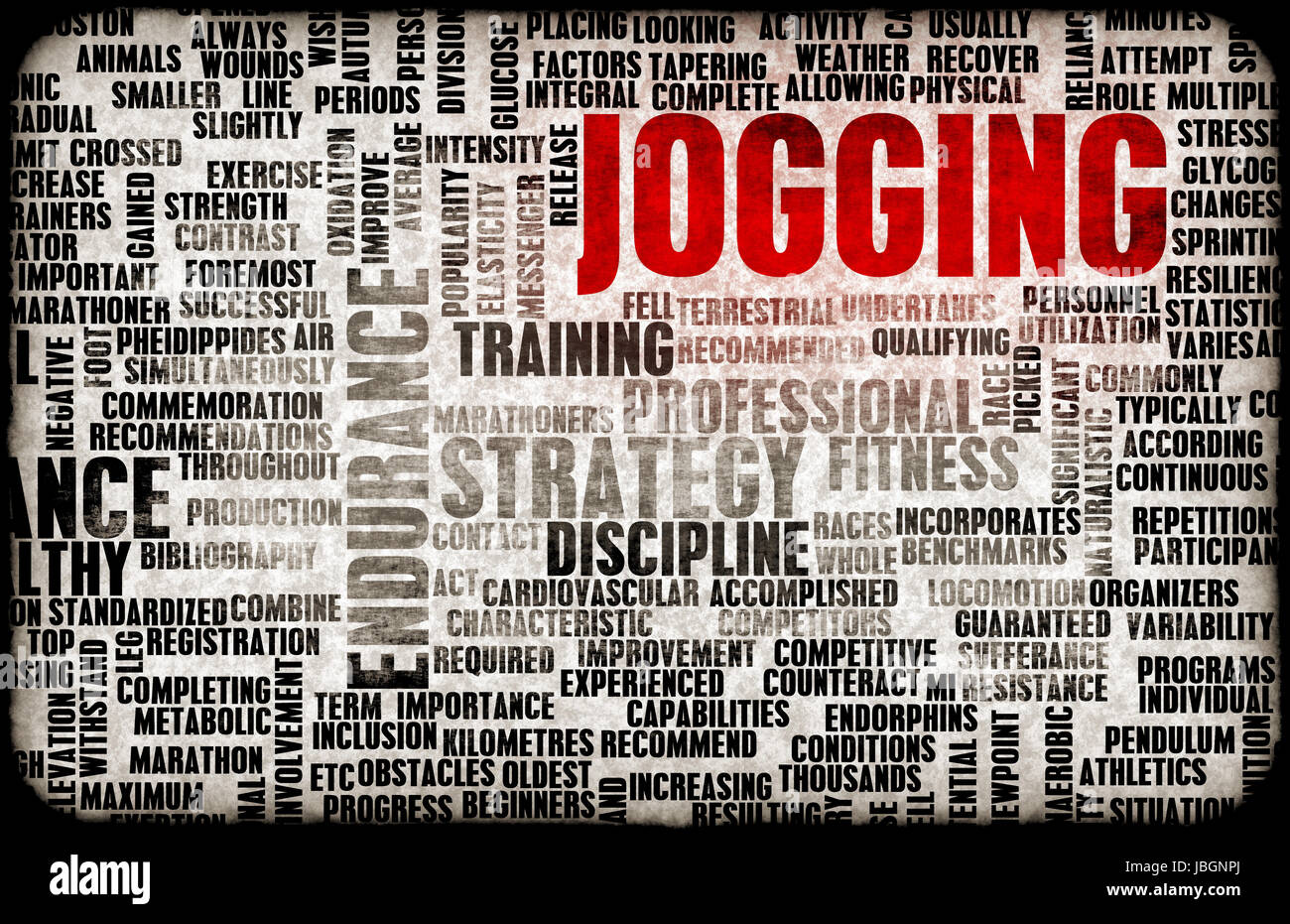 Jogging as a Endurance Fitness Hobby Sport Stock Photo - Alamy