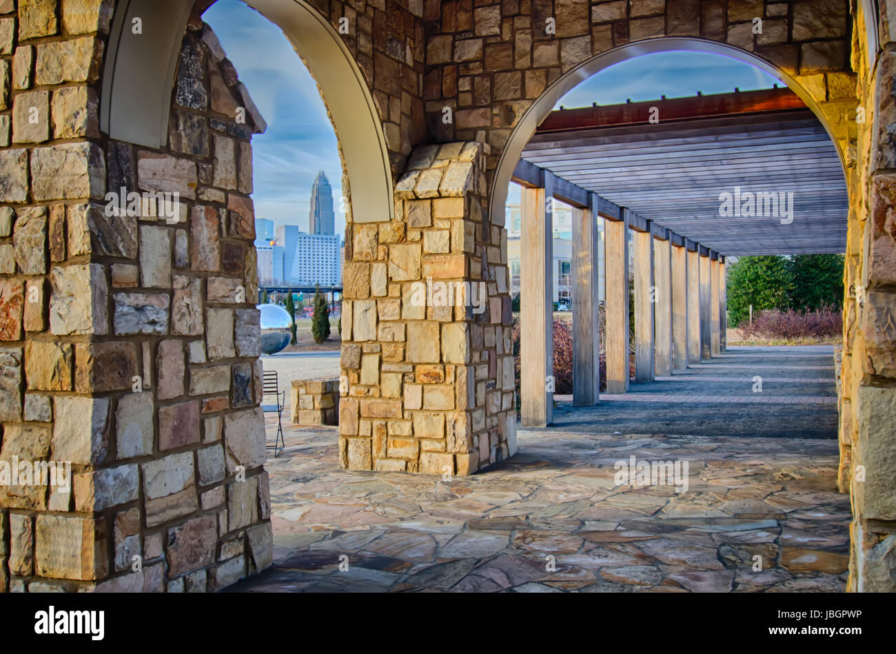 Wood trellis park hi-res stock photography and images - Alamy