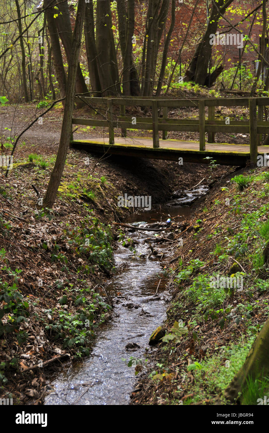 bridge over creek Stock Photo - Alamy