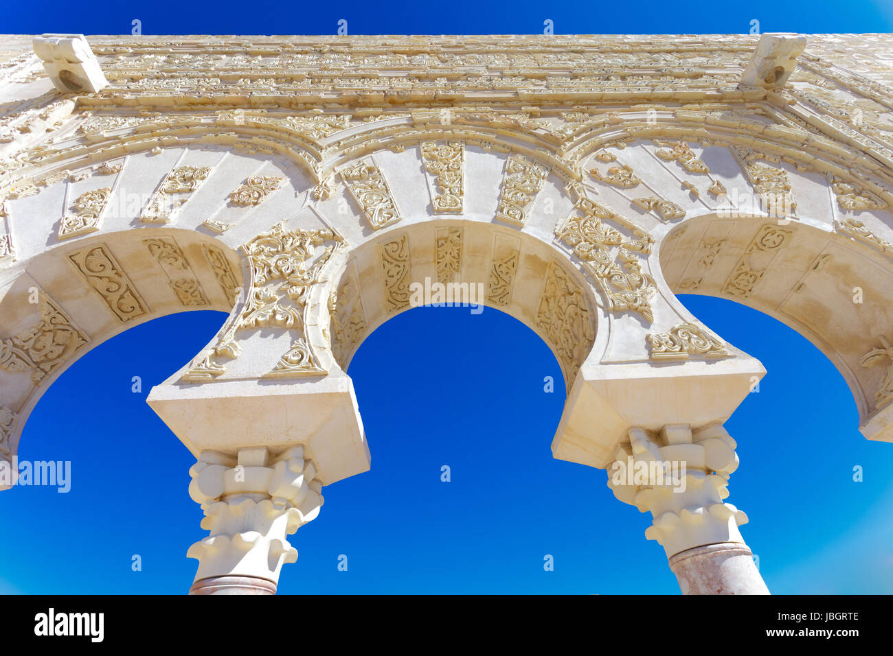 Entrance of Yafar's house, in archeological set of Madinat al-Zahra ...