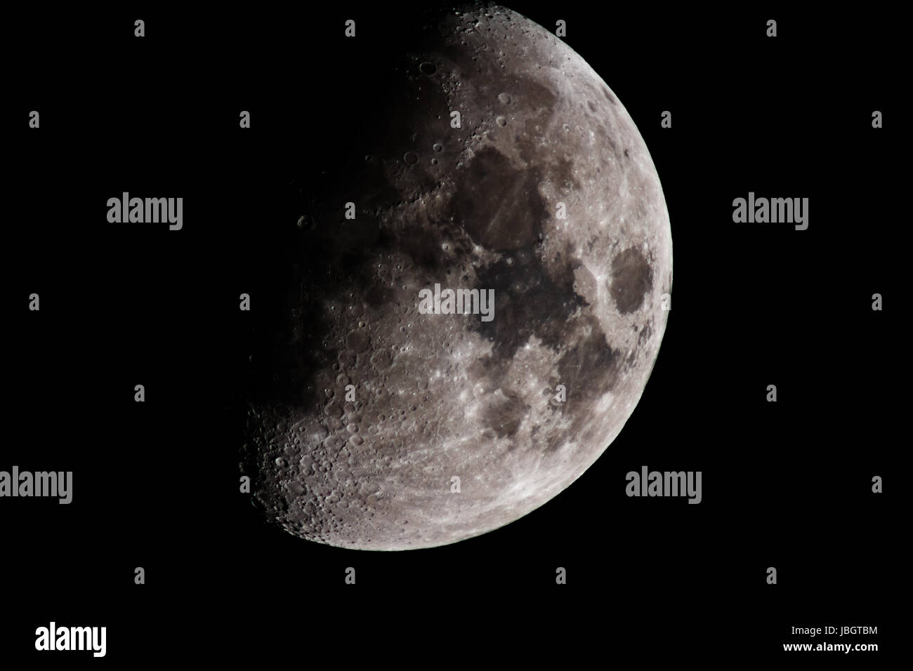 Moon closeup showing the details of the lunar surface Stock Photo - Alamy