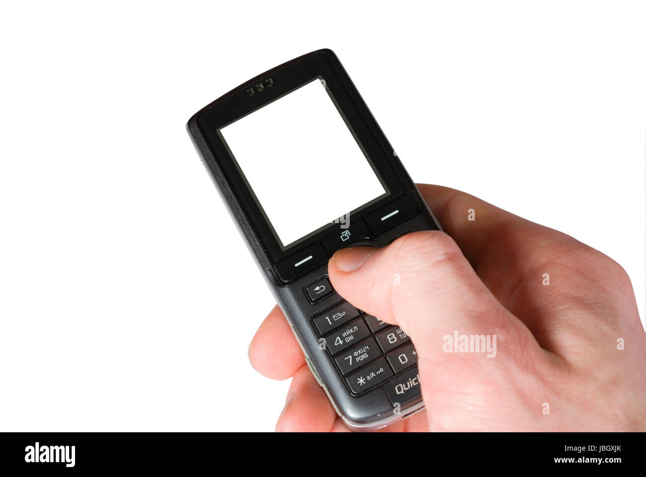 hand holding a mobile phone for support Stock Photo - Alamy
