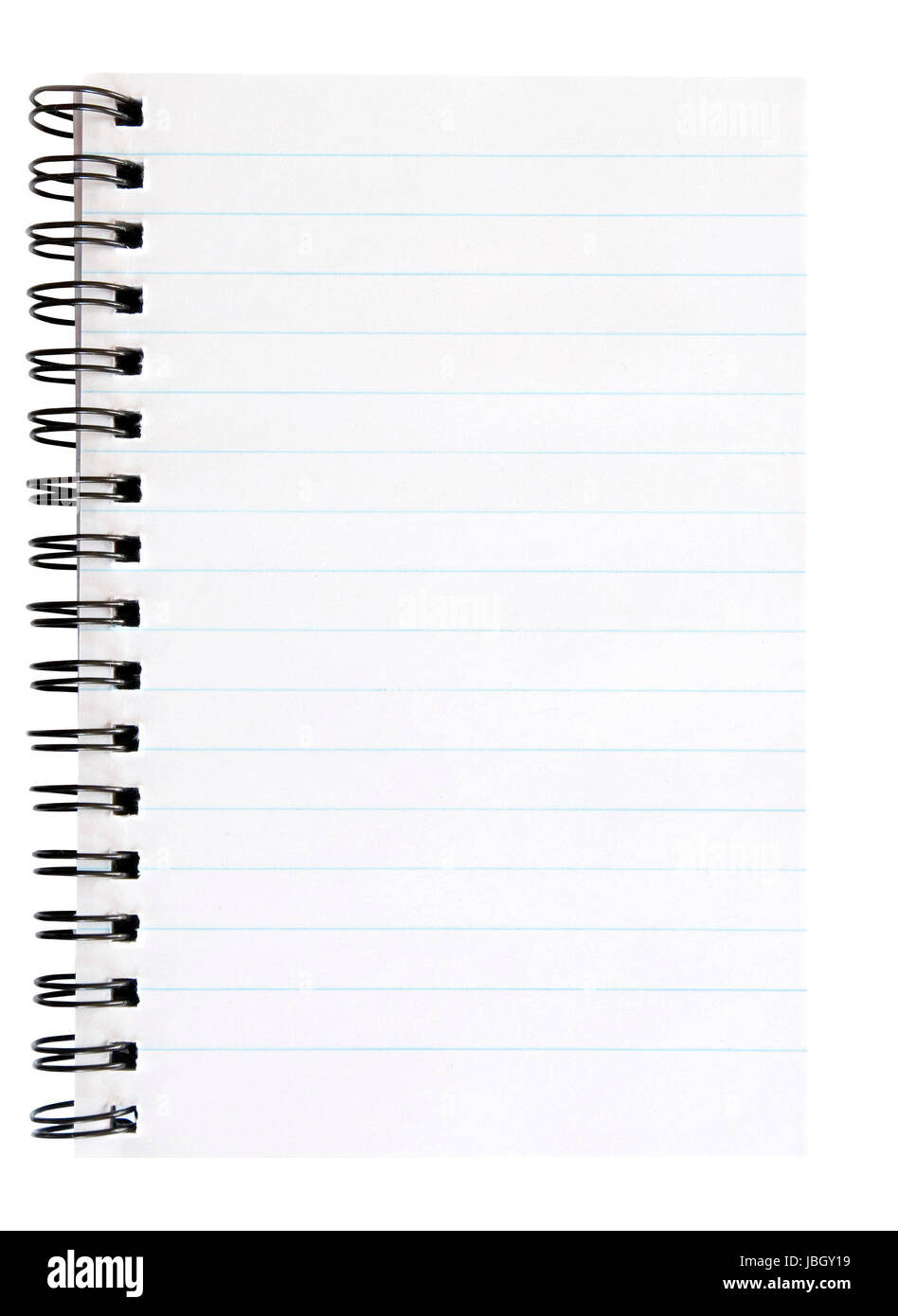 blank spiral notepad isolated on white Stock Photo - Alamy