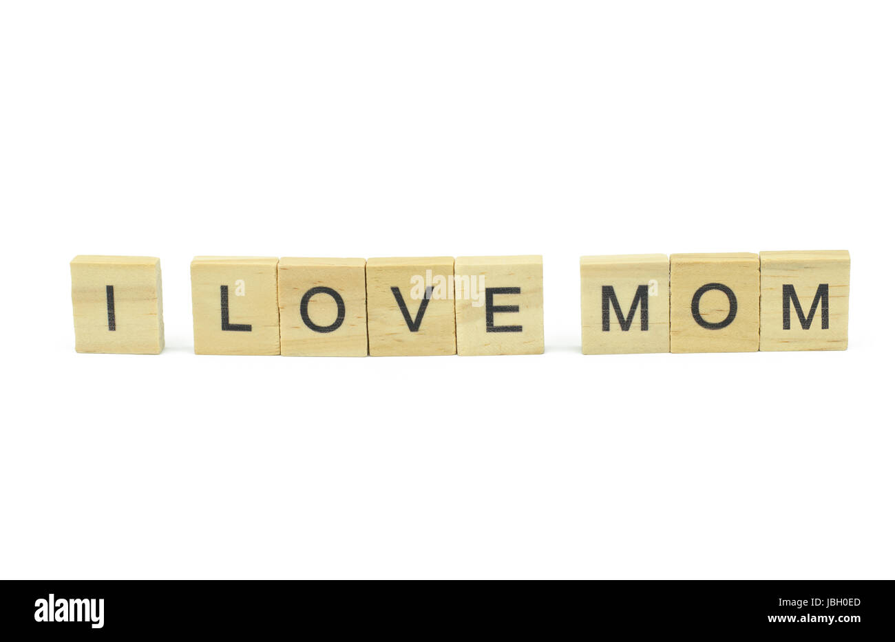 Wooden block word mom hi-res stock photography and images - Alamy