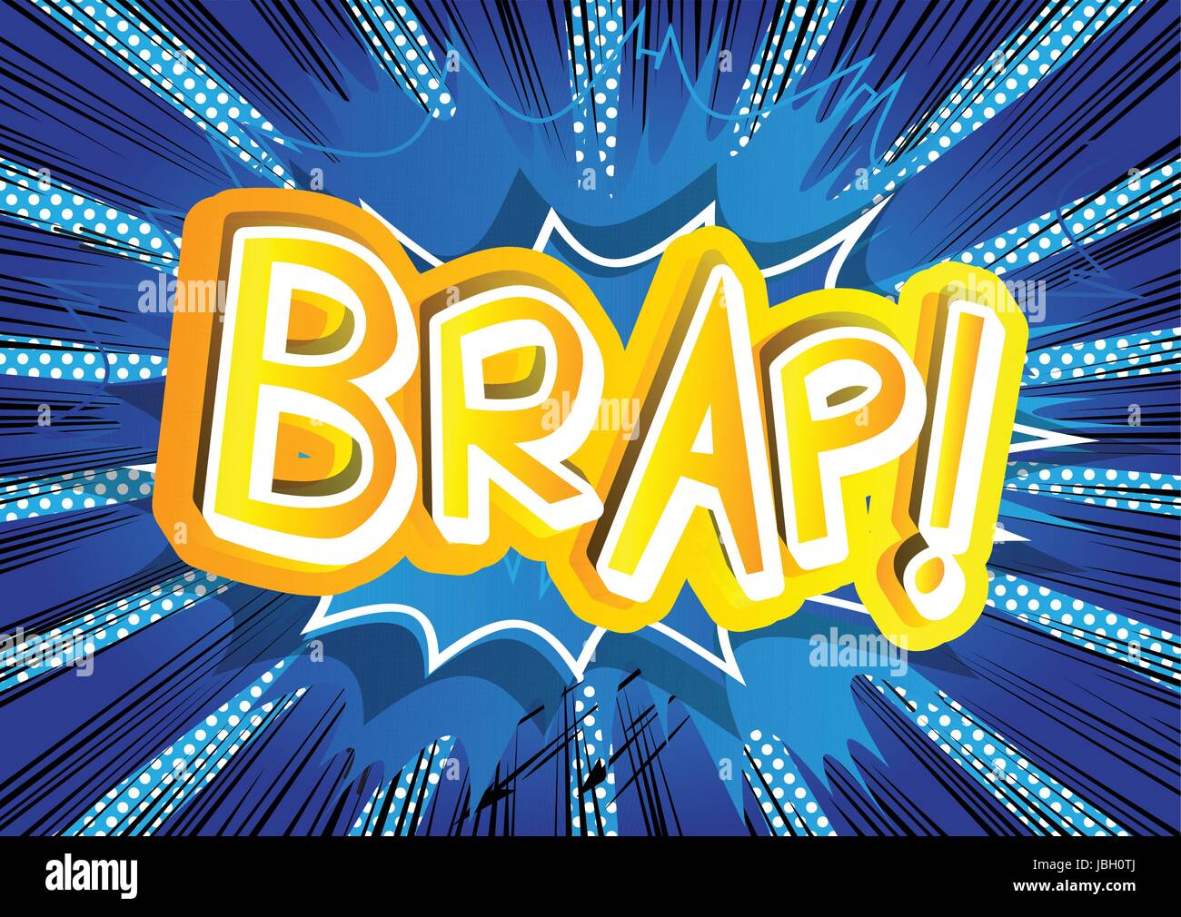 Brap! - Vector illustrated comic book style expression Stock Vector ...