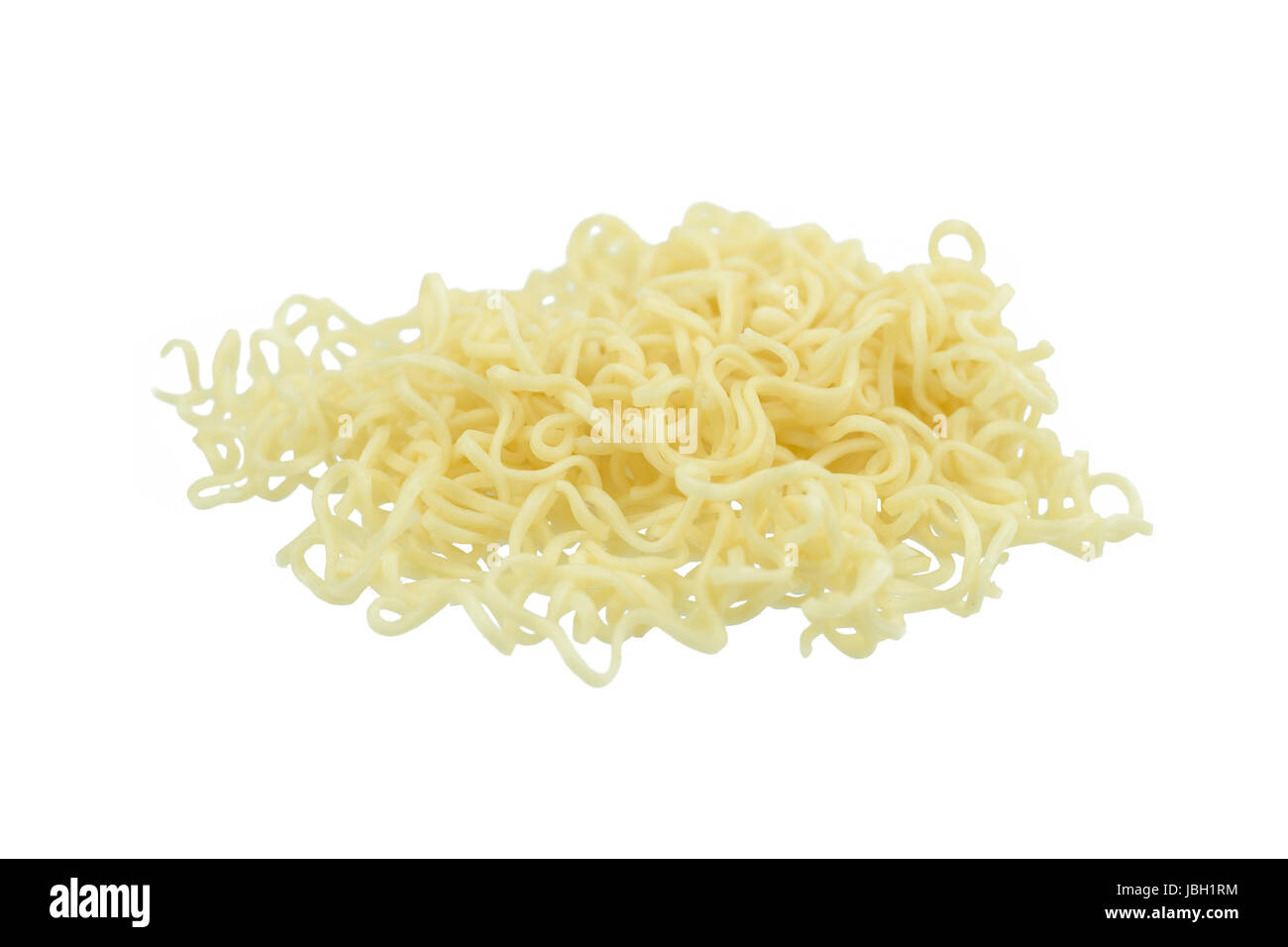 piece of instant noodles on paper isolated white background Stock Photo ...