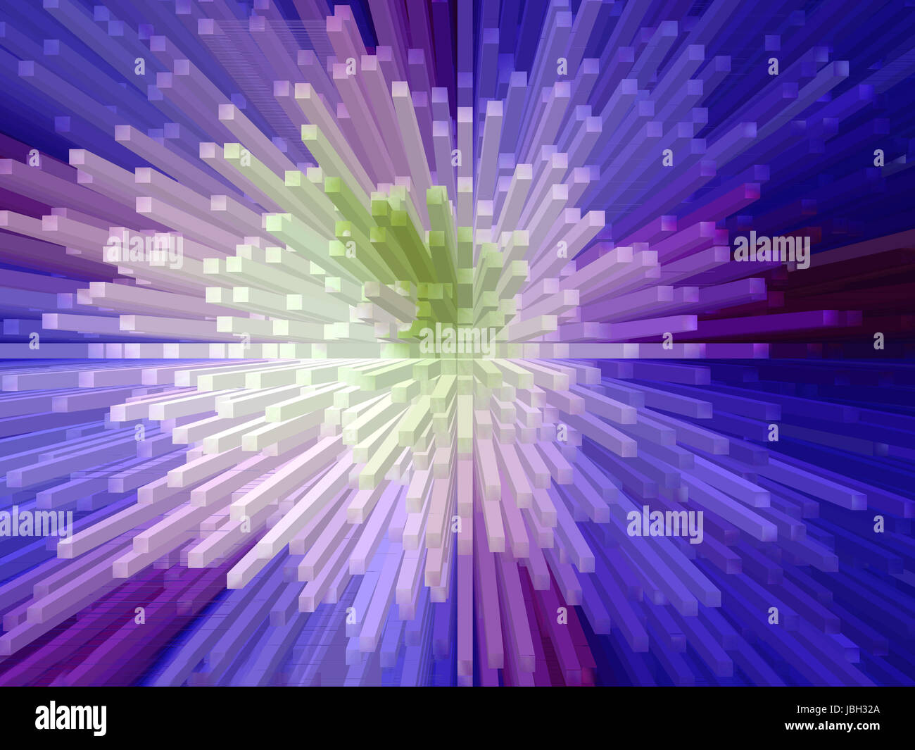Very blue and bright explosion in the space Stock Photo - Alamy