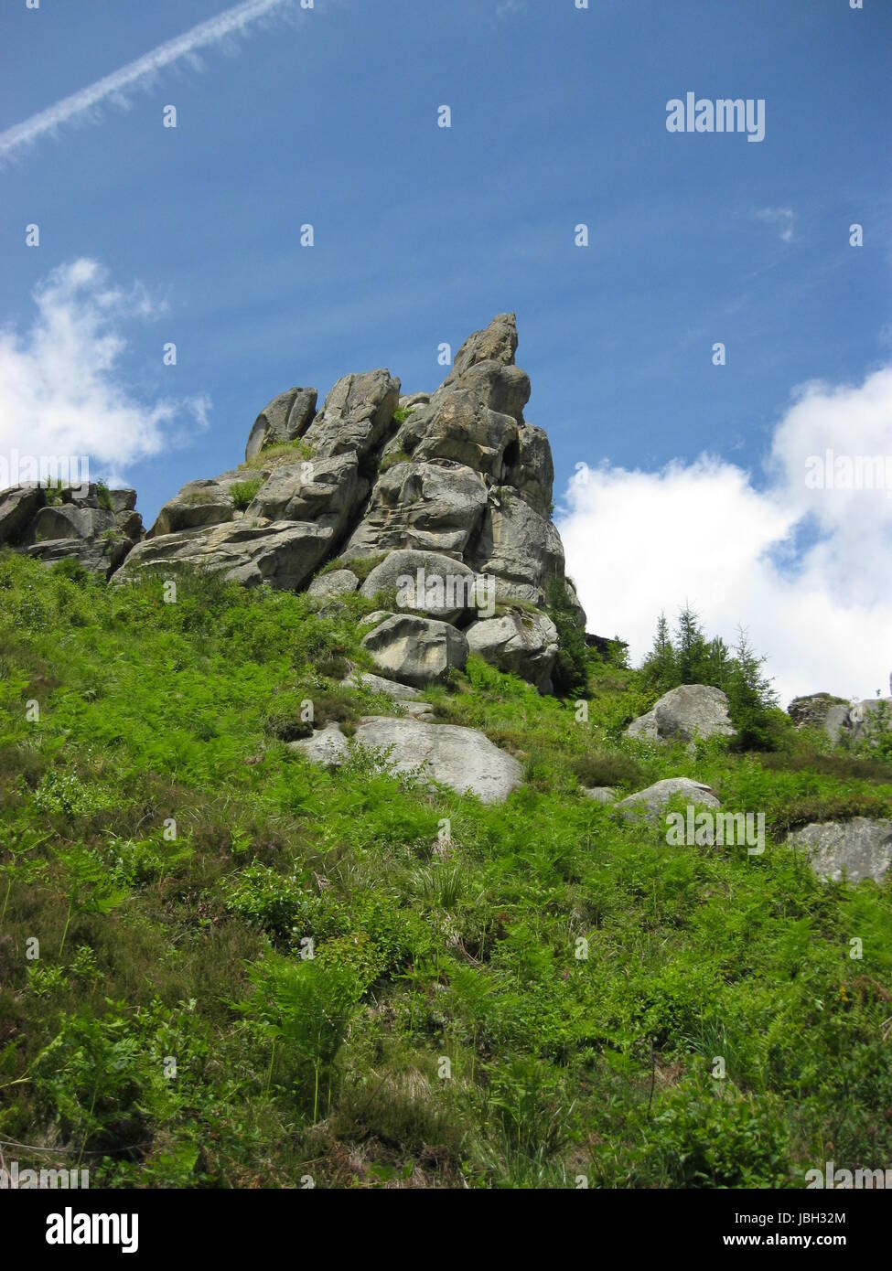 big and picturesque rock in the Carpathian mountains Stock Photo - Alamy