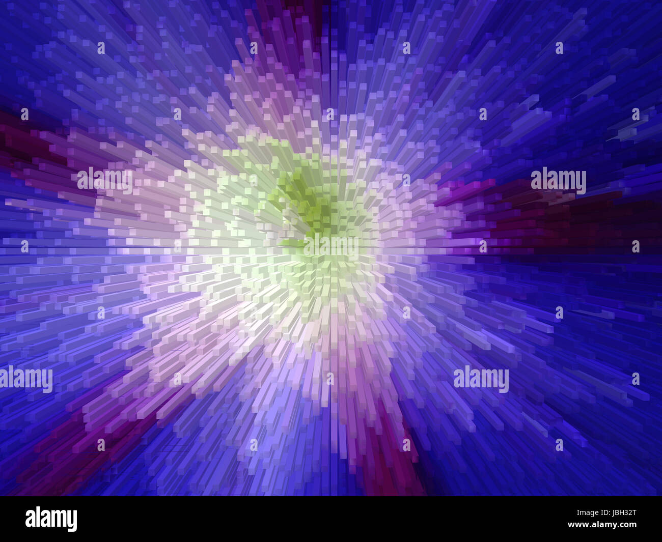 Very blue and bright explosion in the space Stock Photo - Alamy