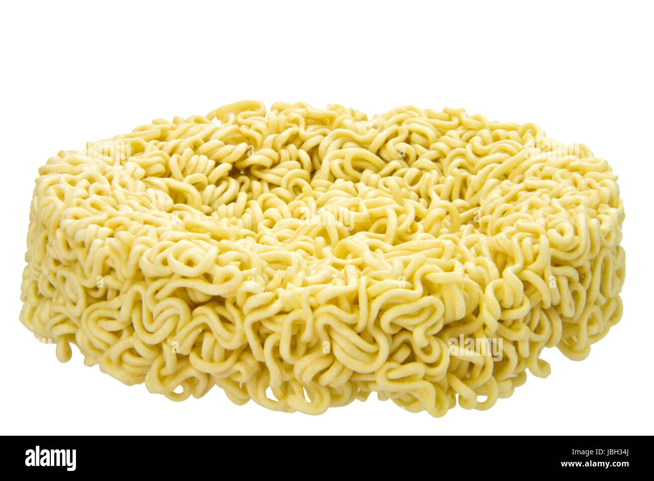 instant noodle cake isolated on the white background Stock Photo - Alamy