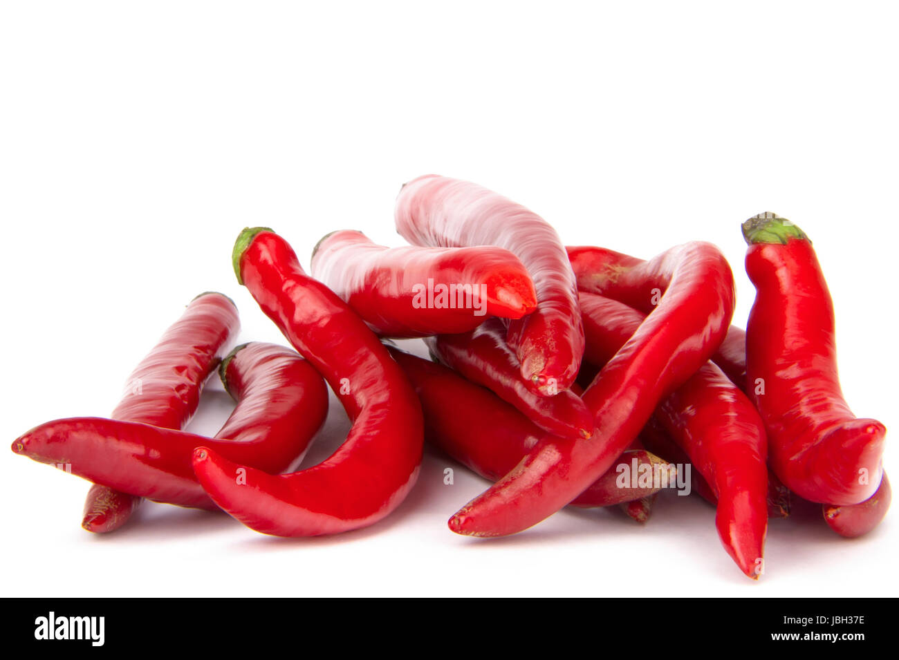 fresh hot pepper on the white background Stock Photo - Alamy
