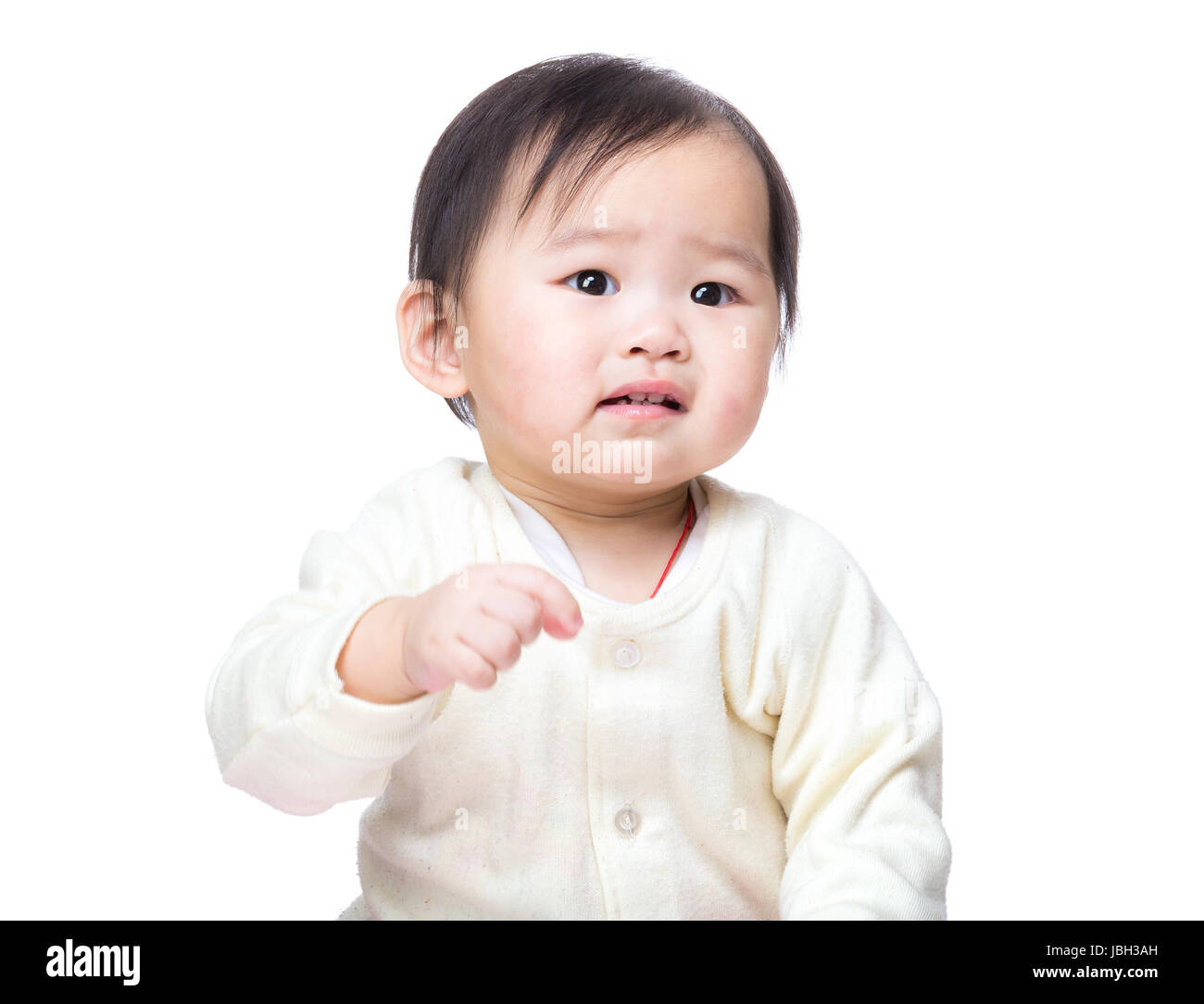 Asian baby hand up Stock Photo - Alamy