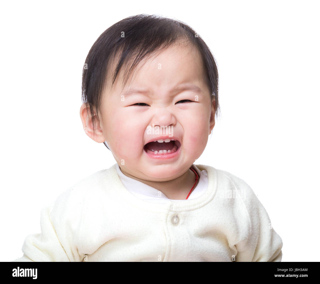 Asian baby girl crying Stock Photo - Alamy