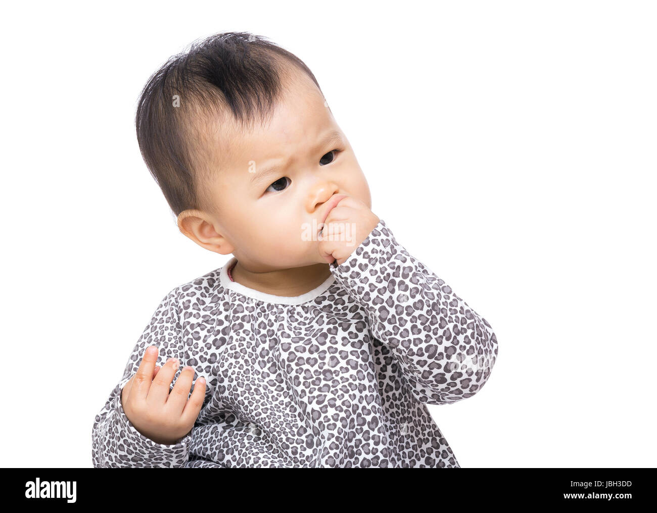 Baby girl suck finger mouth hi-res stock photography and images - Alamy