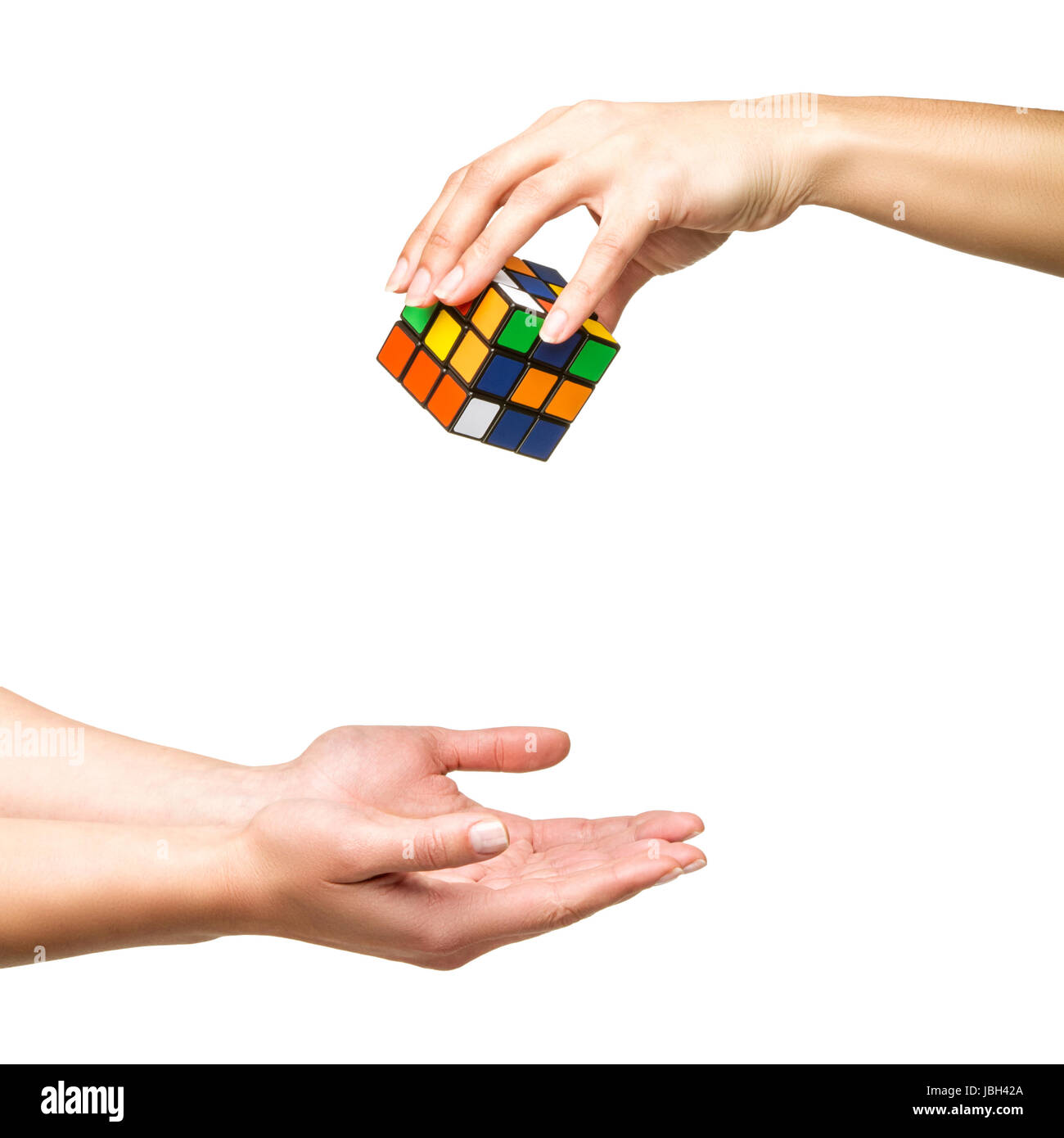 Unsolved Cube Cut Out Stock Images & Pictures - Alamy