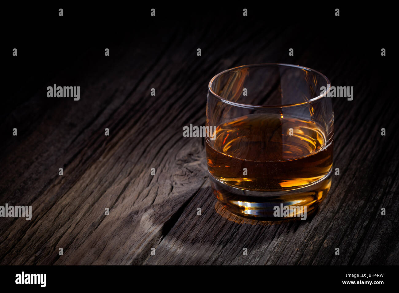 Glass of luxury single malt whiskey. Drink concept photography taken on ...