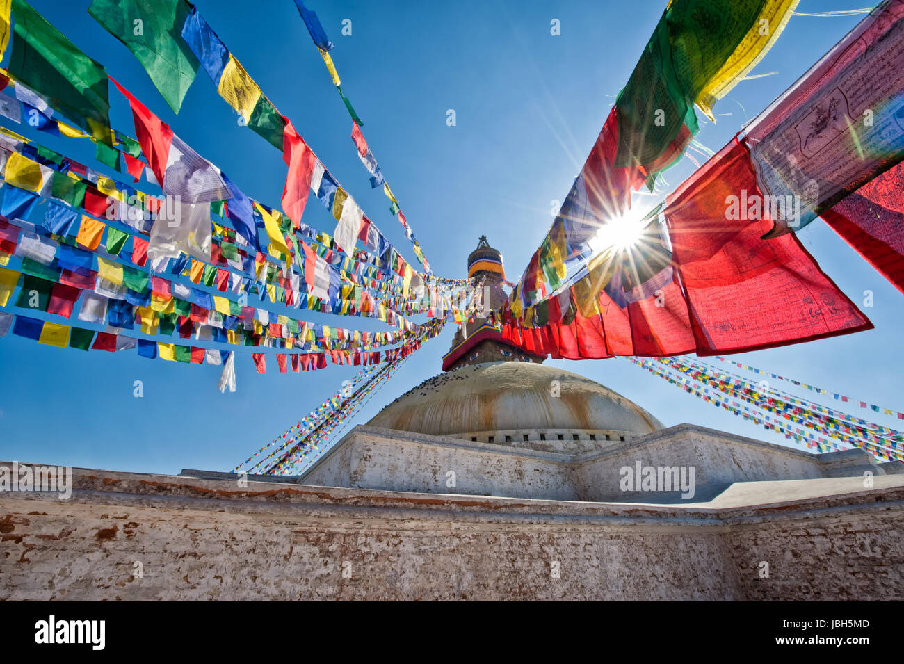 Boudhanath Stupa in the Kathmandu valley, Nepal Stock Photo - Alamy