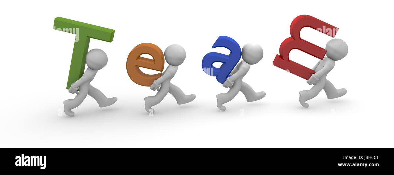 3d team on a white background Stock Photo - Alamy