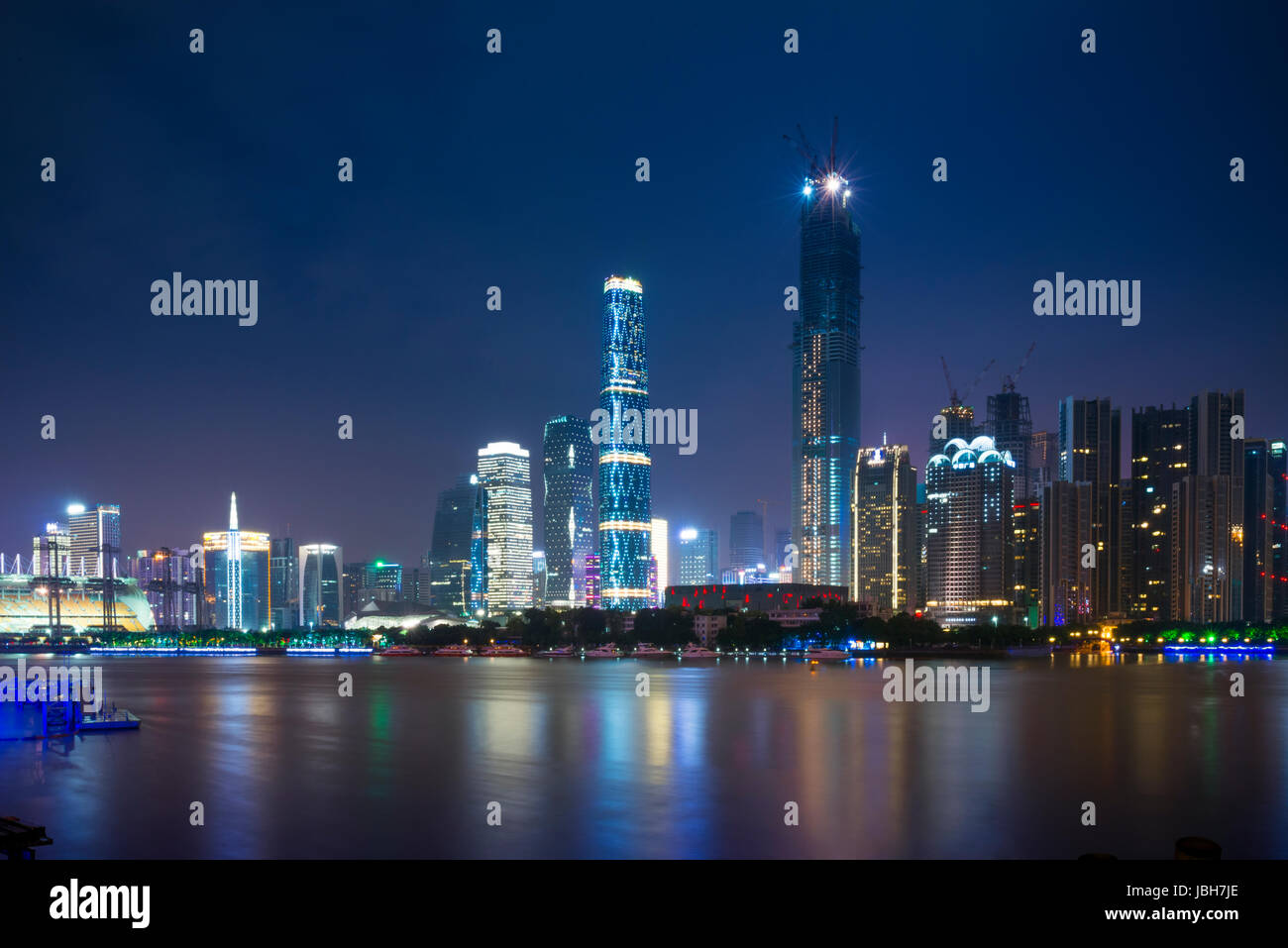 Guangzhou City Night Stock Photo - Alamy