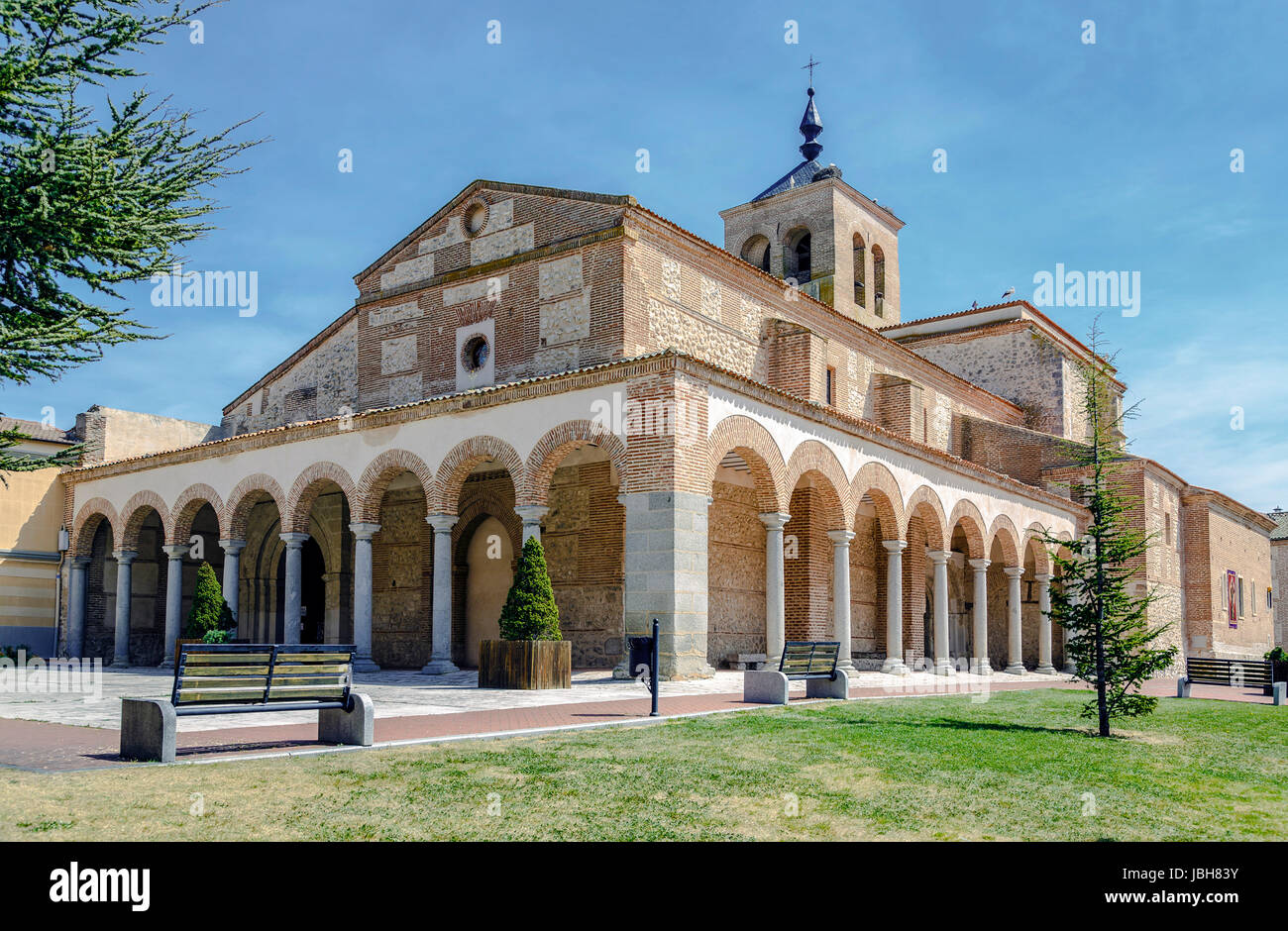 Santa Maria Church in Olmedo, Valladolid, Spain Stock Photo - Alamy