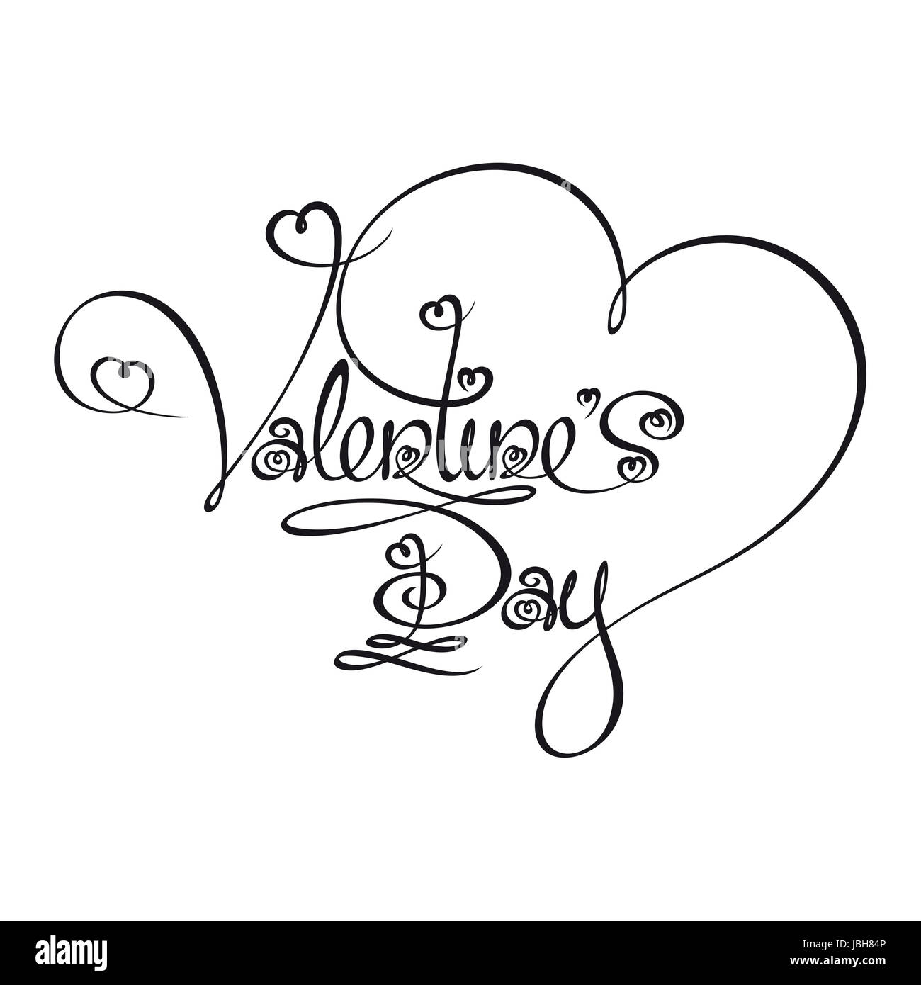Custom Handwriting Calligraphic Typography Of Valentine s Day The Custom Handwriting Calligraphic Typography Of Valentine s Day The
