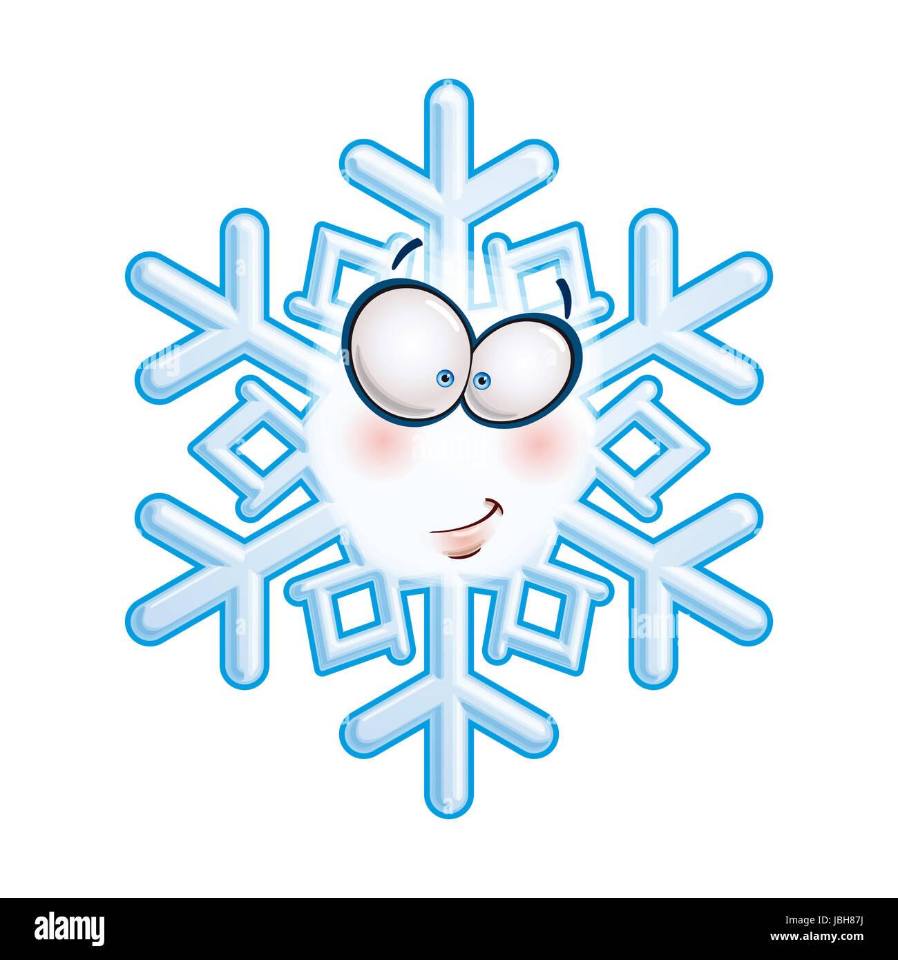 Snowflake Scared Face Emoji