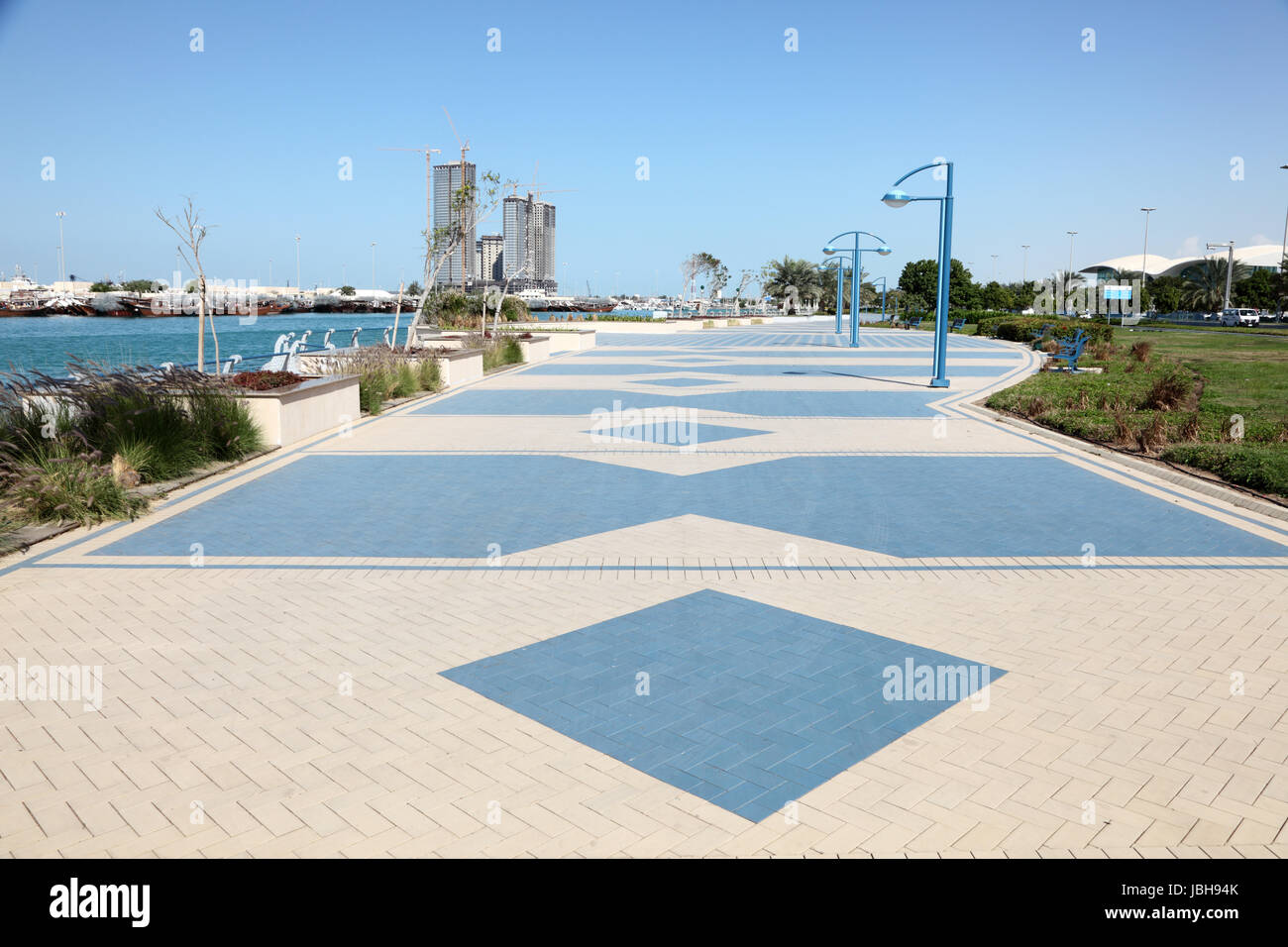 Corniche in Abu Dhabi, United Arab Emirates Stock Photo - Alamy