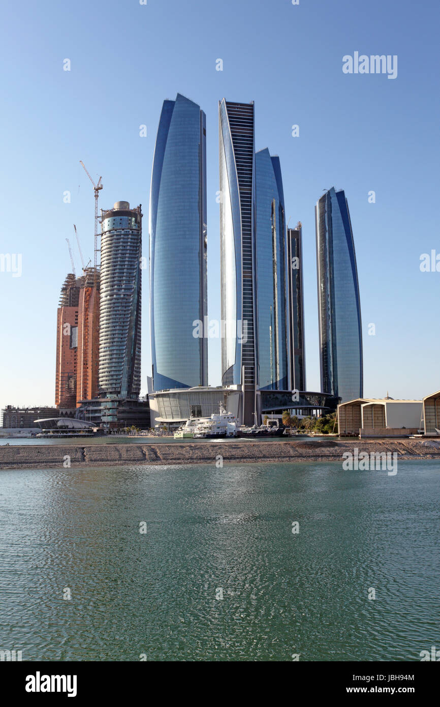 The Etihad Towers in Abu Dhabi, United Arab Emirates Stock Photo - Alamy