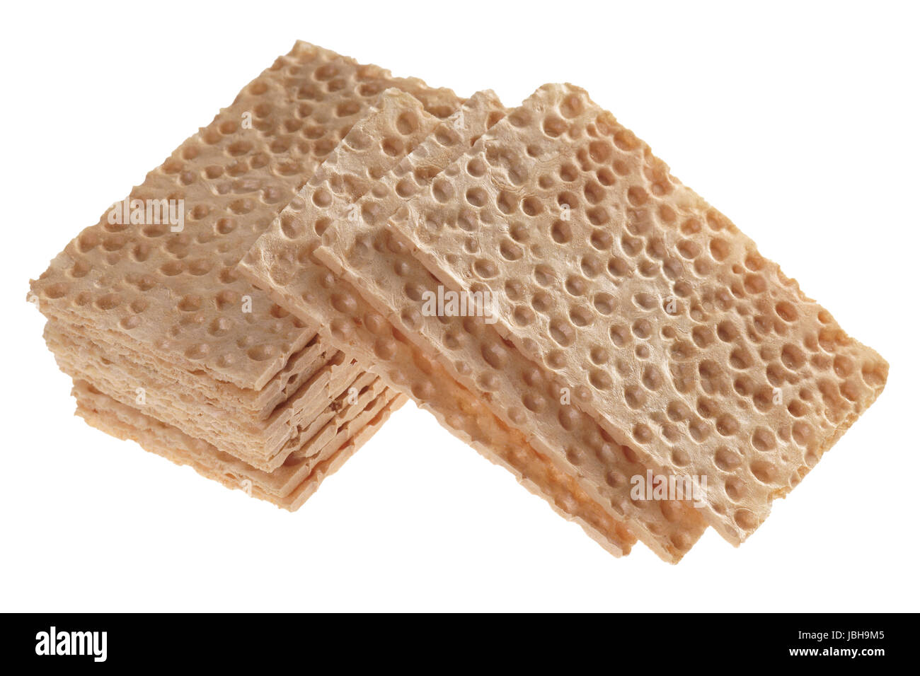 Crispbread isolated over a white background Stock Photo - Alamy