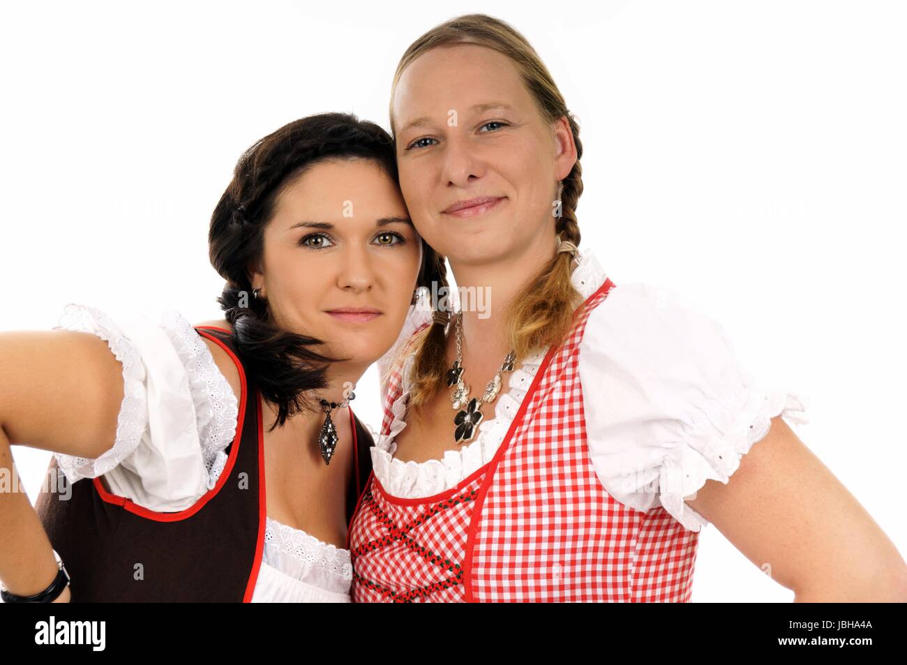 two pretty women in dirndl Stock Photo - Alamy
