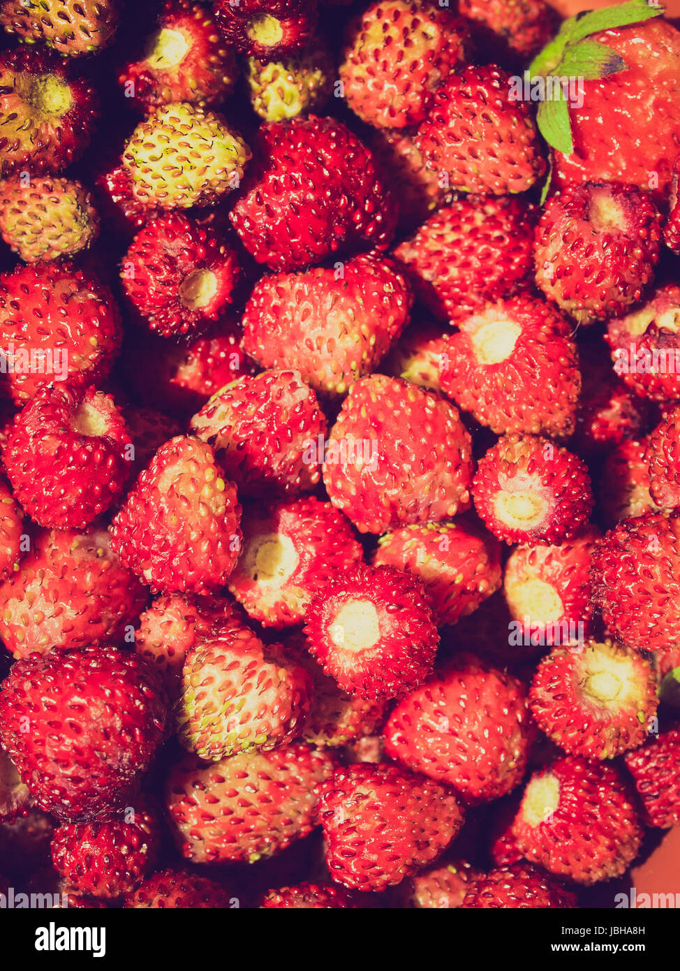 Vintage retro looking Strawberry fruit useful as a food background ...
