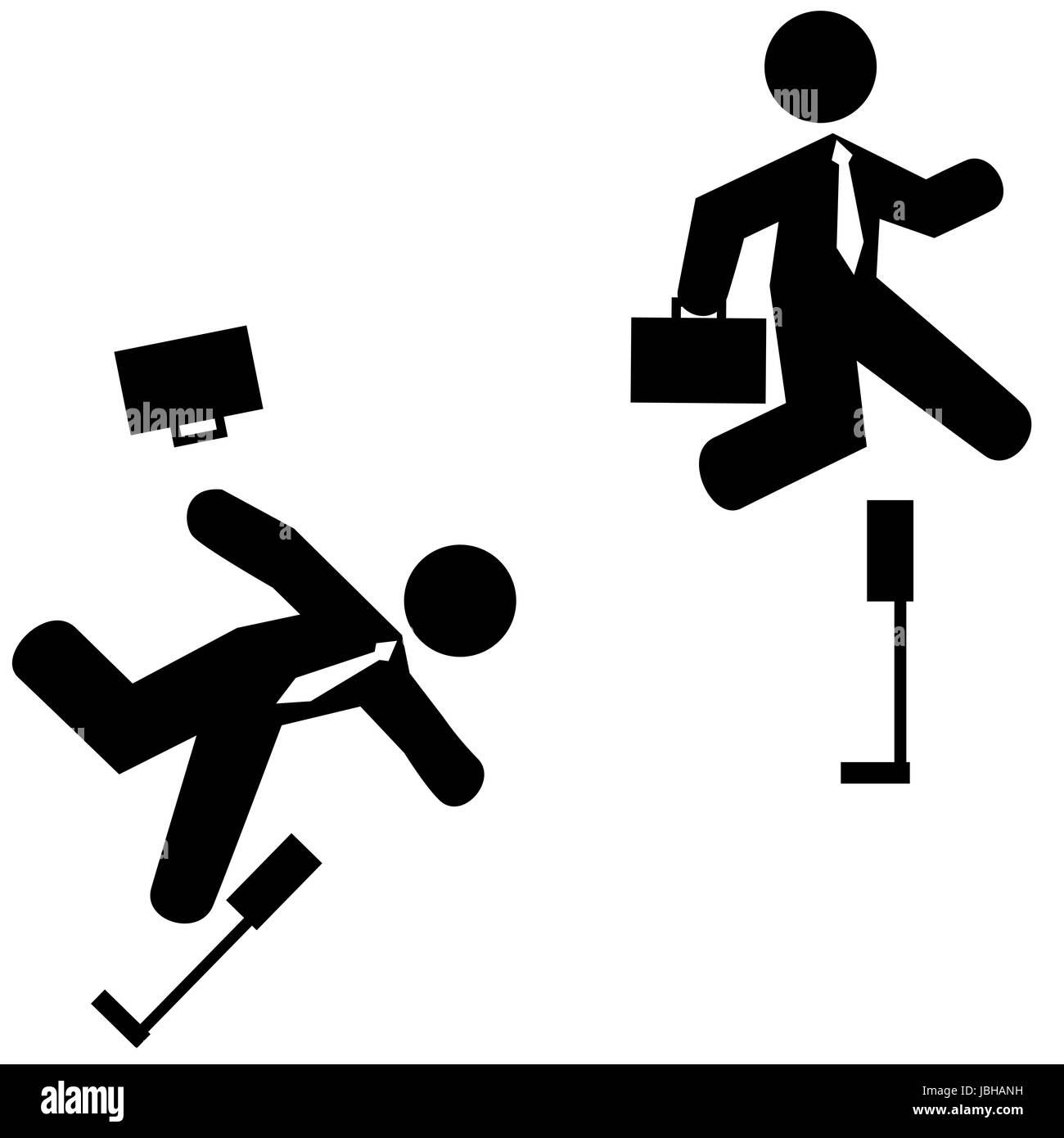 Stumble Black and White Stock Photos & Images - Alamy