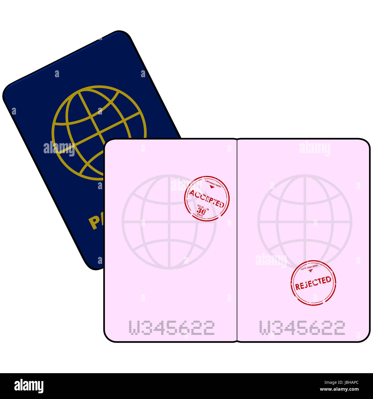 Passport Drawing High Resolution Stock Photography and Images - Alamy