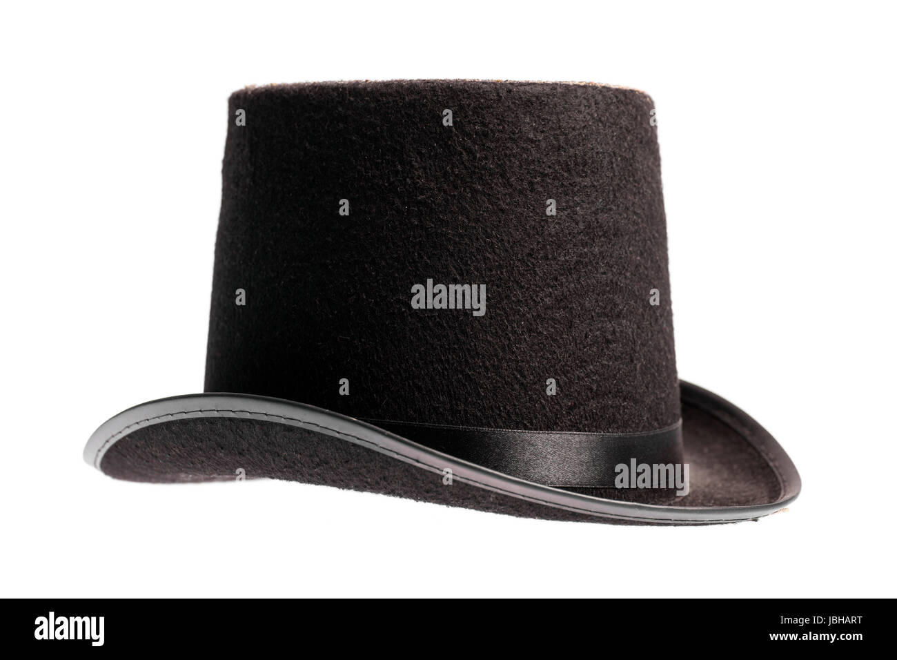 A vintage top hat isolated on white Stock Photo - Alamy