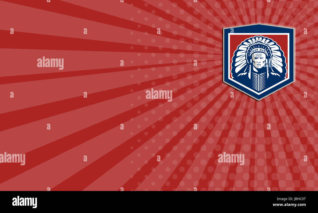 Native american indian chief shield hi-res stock photography and images ...