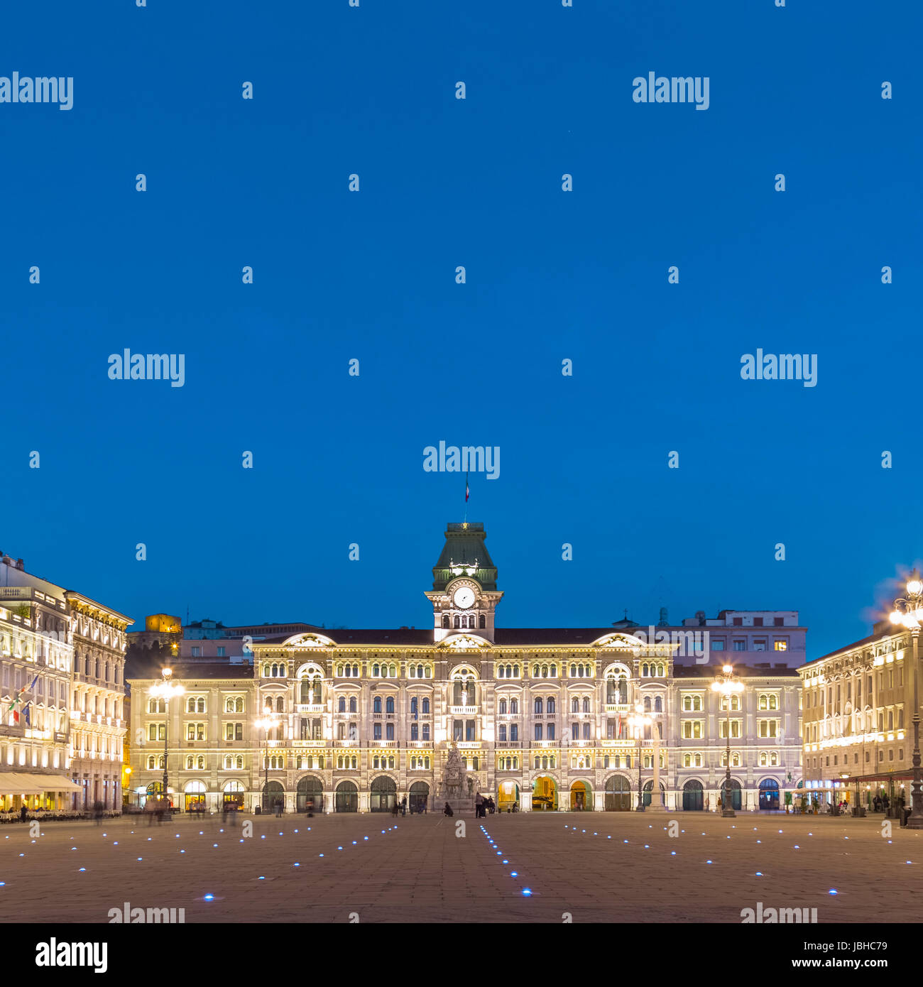 The City Hall, Palazzo del Municipio, is the dominating building on ...