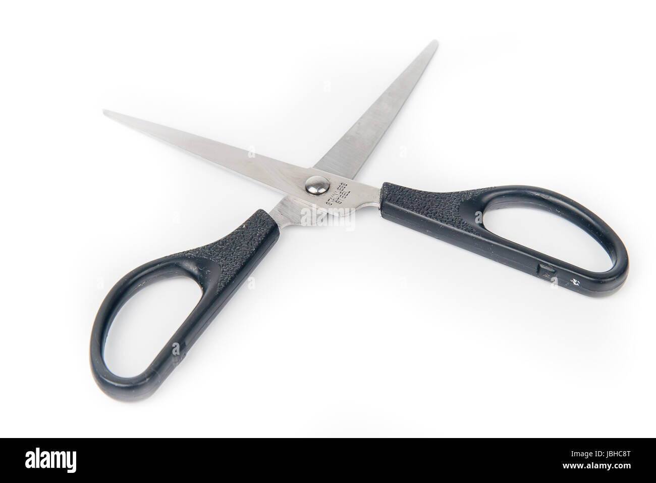 Metal scissors isolated on white background Stock Photo - Alamy