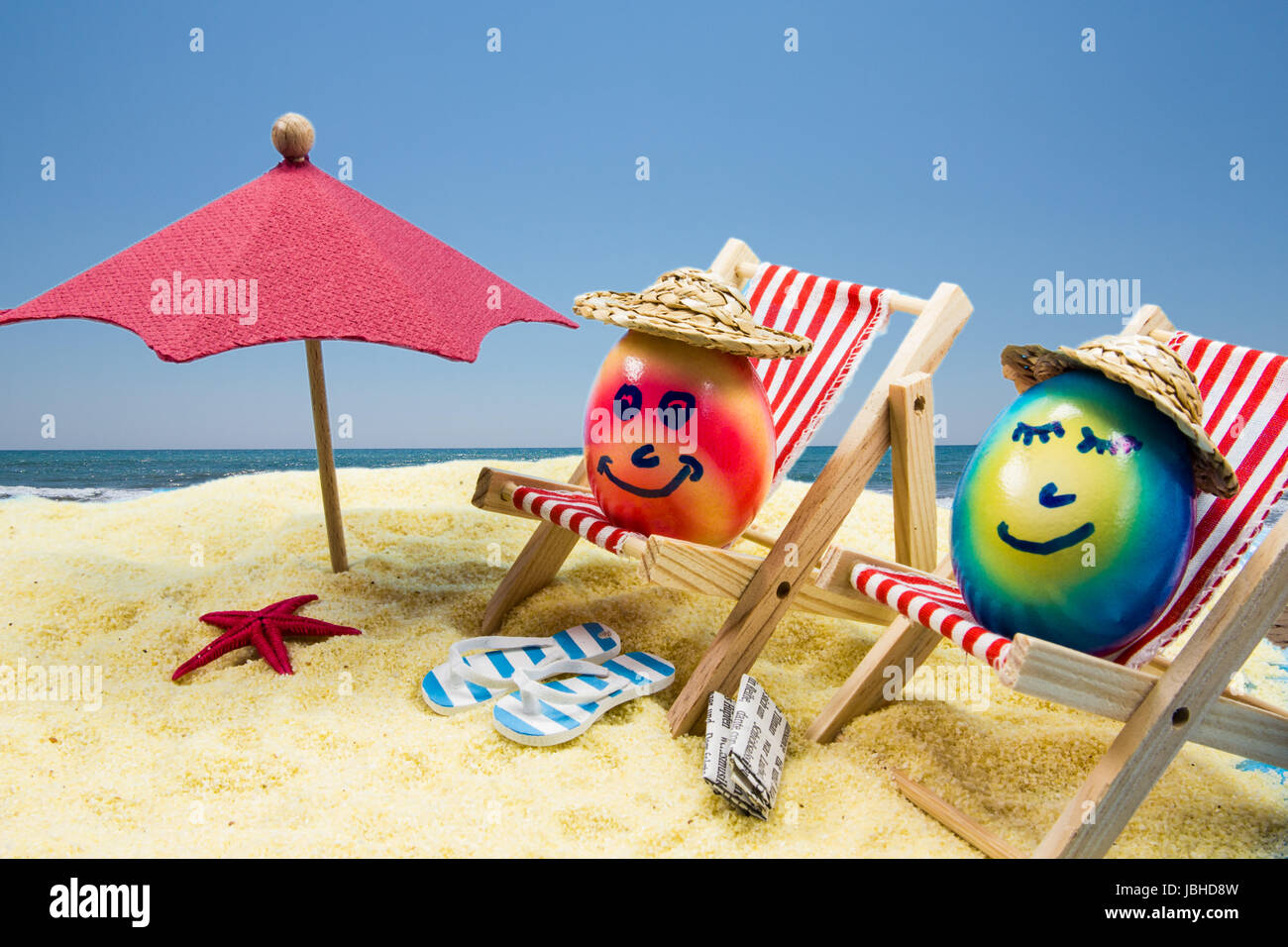 Seaside easter eggs hi-res stock photography and images - Alamy