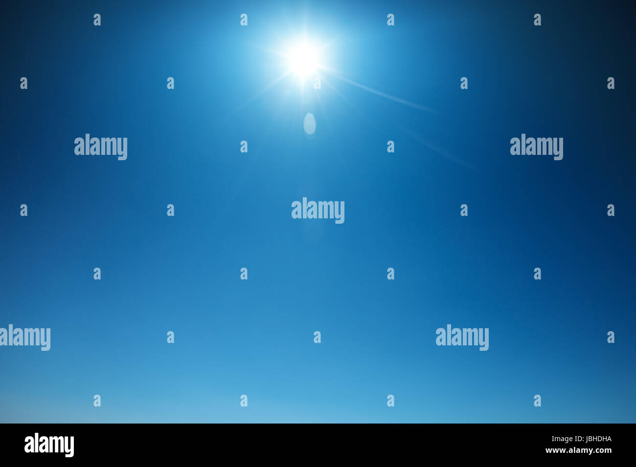 Beautiful summer sky with bright sun. The natural background Stock ...