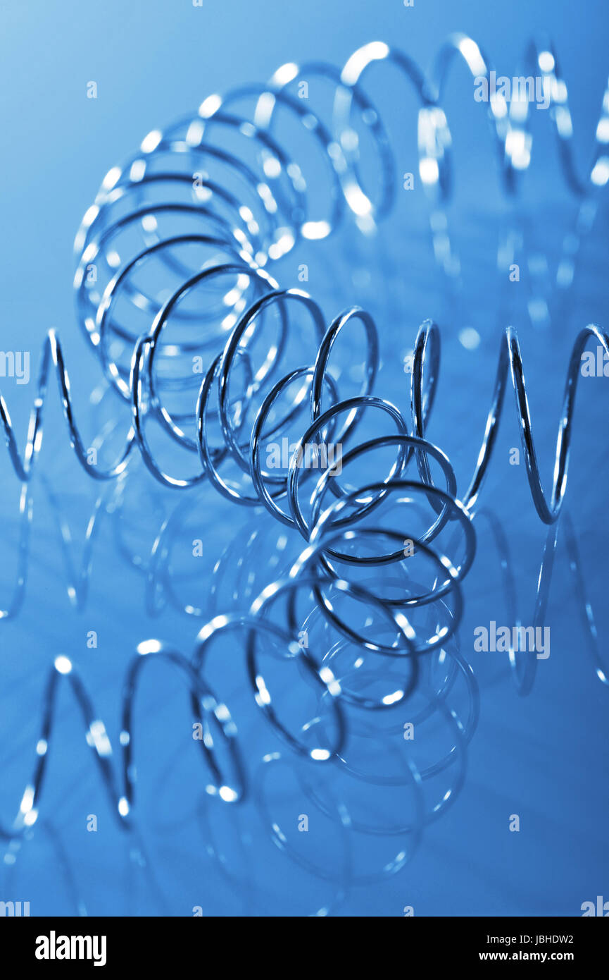 two spirals in chrome Stock Photo - Alamy