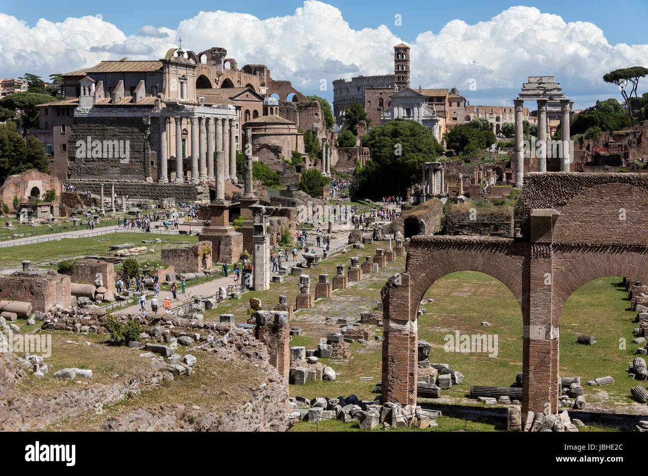The Roman Forum in the city of Rome, Italy Stock Photo - Alamy